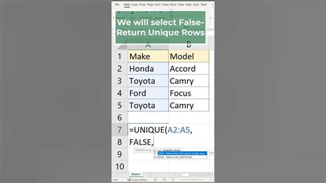 How To Count Unique Values Among Duplicates In Excel Using Function Youtube