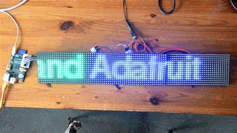 Overview 16x32 Rgb Display With Raspberry Pi Part 2 Adafruit