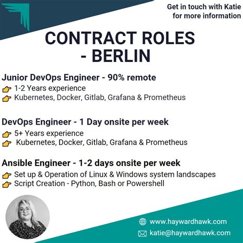 Hayward Hawk On Linkedin Berlinjobs Contractgermanjobs Devops