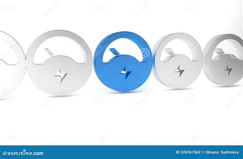 Blue Ampere Meter Multimeter Voltmeter Icon Isolated On White Background Instruments For