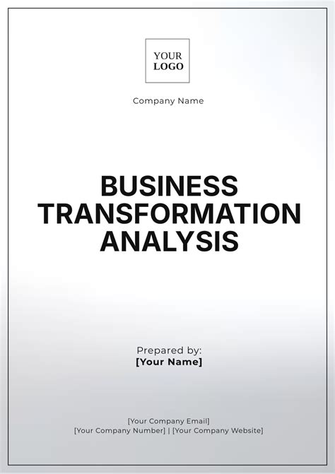 Free Business Transformation Analysis Template To Edit Online