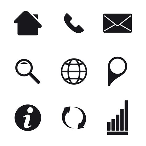 Set Of Iocns On A Theme Web 17533676 Vector Art At Vecteezy