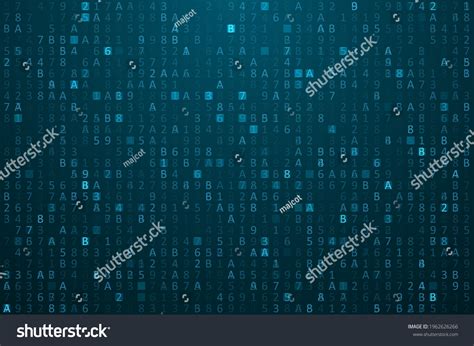 Abstract Technology Background Digital Computer Code Stock Vector Royalty Free 1962626266