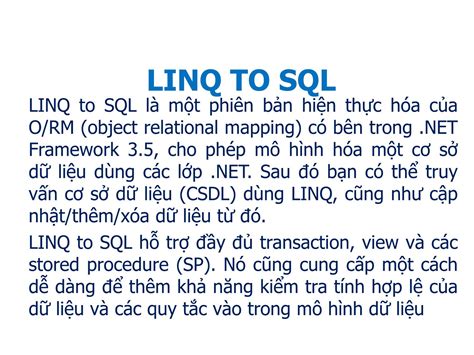 Linq Language Integrated Query Tailieuhayvn
