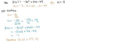 Solveda Find The Vertex B Determine Whether There Is A Maximum Or