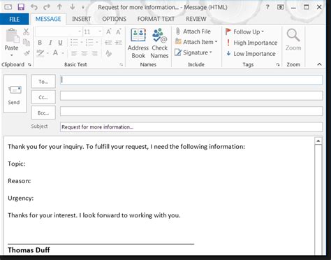 How To Edit An Email Template In Outlook