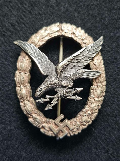 Luftwaffe Radio Operator Air Gunner Badge By C E Juncker Edwardmilitaria