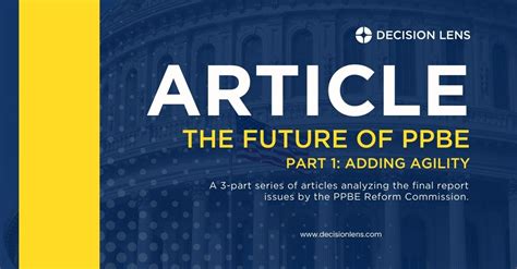 The Future Of Ppbe Part 1 Agility