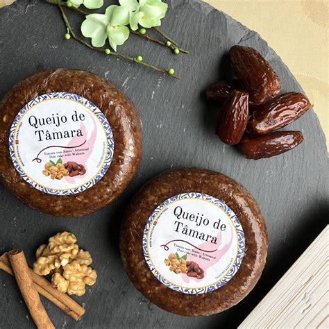 Queijo De Tâmara Com Nozes 250 Gr Fora Da Casca Caramelizados