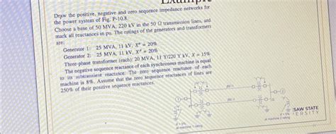 solved draw the positive negative and zero sequence