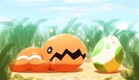Ewokakukaede Trapinch Nintendo Pokemon Commentary Request Highres Cracked Egg