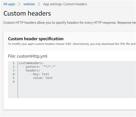 Custom Headers Does Not Respect Pattern · Issue 2281 · Aws Amplify Amplify Hosting · Github