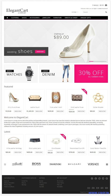 35 Premium Opencart ECommerce Templates Frip In