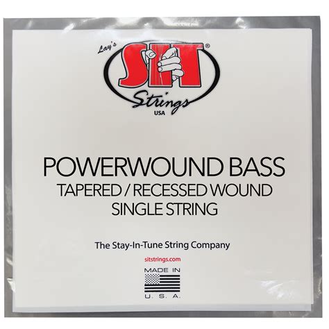 Tapered Recessed Wound Nickel Bass Singles Sit Strings