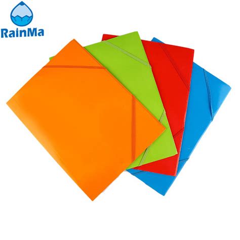 A4 Colour Fashion Presentation Elastic Closure Document Folder With