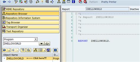 Sap Helloworld Basic Abap Program Tuturial