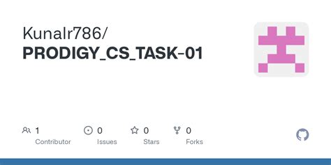 GitHub Kunalr PRODIGY CS TASK