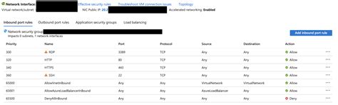 can t access an app on azure vm via public ip microsoft qanda