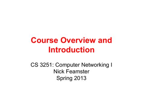 Cs 4251 Computer Networking Ii