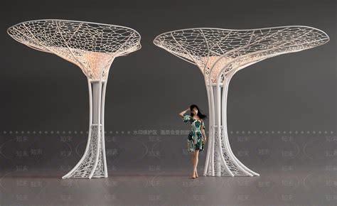 现代廊架su模型下载【id1176095687】知末su模型网