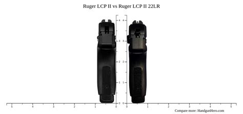 Ruger LCP II LR Vs Ruger LCP MAX Vs Ruger LCP II Size Comparison