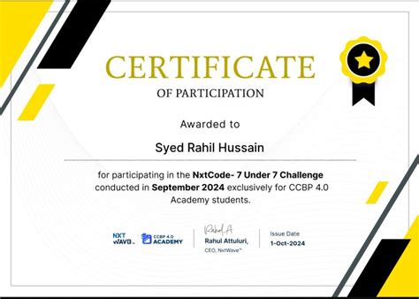 syed rahil hussain on linkedin nxtwave 7under7challenge continuouslearning achievement