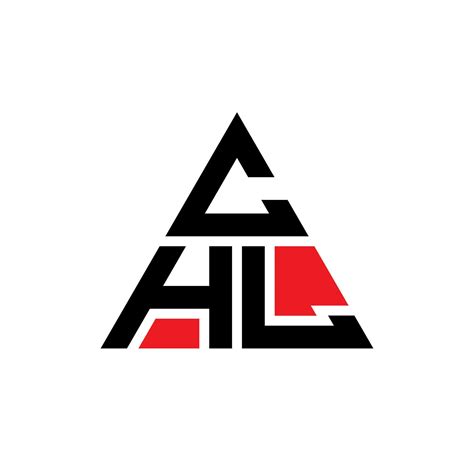 Chl Triangle Letter Logo Design With Triangle Shape Chl Triangle Logo Design Monogram Chl