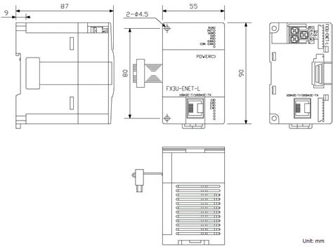 FX3U ENET L Download Dimensions And CAD MELSEC F Series Programmable Controllers MELSEC Search