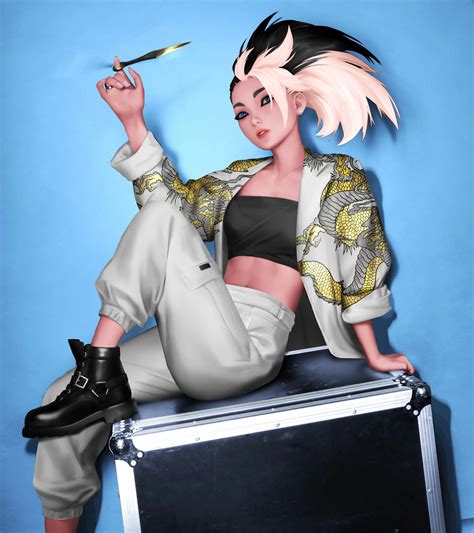 K Da Akali Colorized Scrolller
