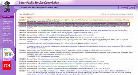 BPSC Announces 1339 Assistant Professor Vacancies For 2024 Eligibility Important Dates