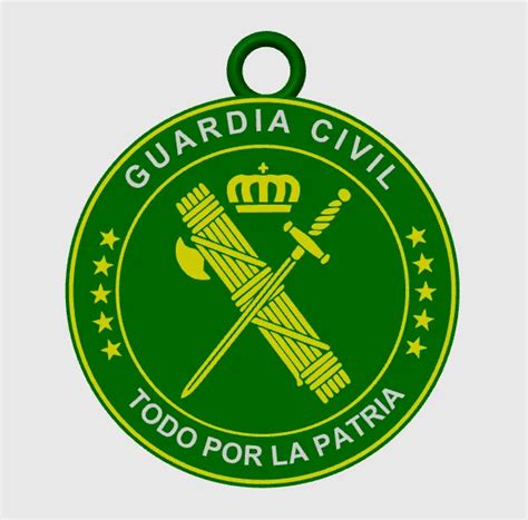 Spanish Civil Guard Keychain By Gersitox Makerworld Download Free 3d