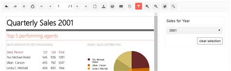 embed reporting in native blazor applications