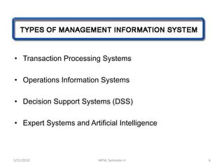 MIS Management Information System In Fashion Textile Industry PPTX