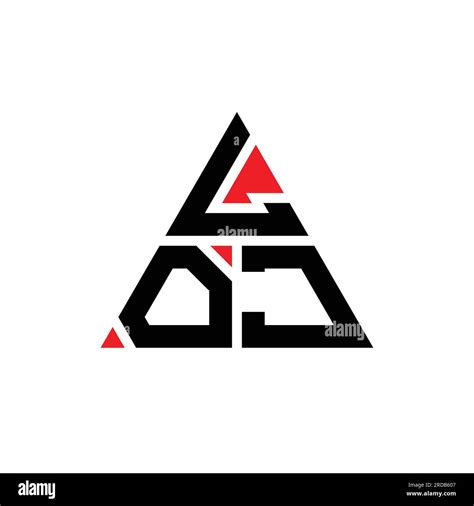 LOJ Triangle Letter Logo Design With Triangle Shape LOJ Triangle Logo Design Monogram LOJ