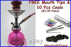 Small 10 Hookah Pumpkin Smoke Huka Smoking Pipe Coals And Tips 1 Hose