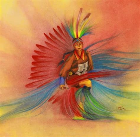 Rainbow Feather Native American Indian Art