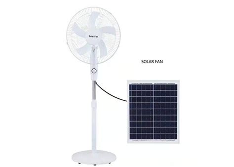16 Inch 12v Dc Solar Fan Solar Powered Ac Dc Rechargeable Fan With