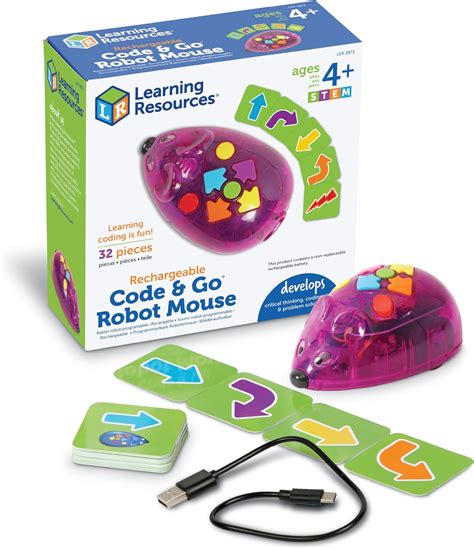 Learning Resources Rechargeable Code And Go Robot Mouse