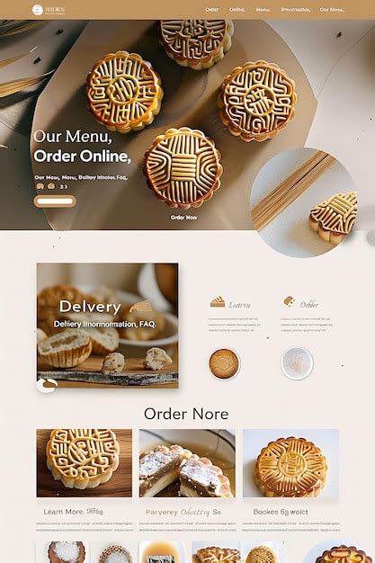 Modular Layout Web With Card Design Effect Modern Website La Autumn
