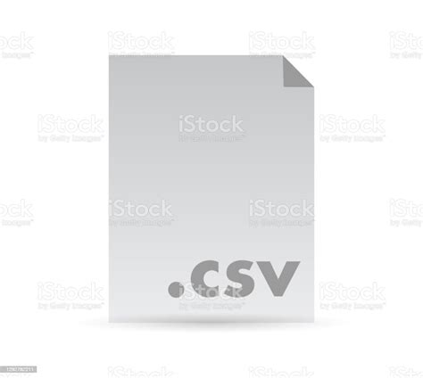 Csv 파일 문서 일러스트 디자인 0명에 대한 스톡 벡터 아트 및 기타 이미지 0명 개념 개념과 주제 Istock