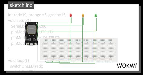 traffic light signal wokwi esp32 stm32 arduino simulator