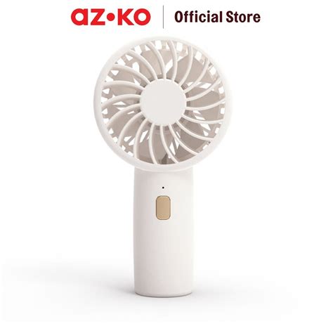 Jual Azko Memoo Kipas Angin Portabel Mini Rechargeable 500 Mah Putih Portable Fan Kipas Mini