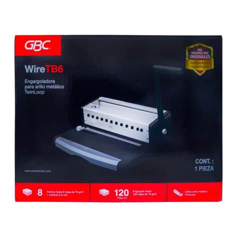 Engargoladora Gbc Wire Tb6