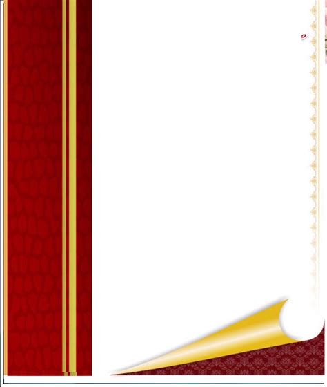 Red Gold Elegant Certificate Border With Gradation Color Borders