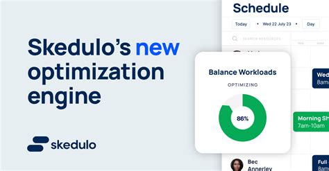 New Product Capability Create The Optimal Schedule With Skedulos