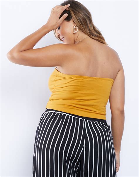 Plus Size Mia Tube Top Plus Size Strapless Tops 2020ave