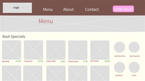 Project 4 Wireframes