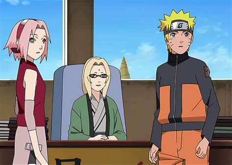 Naruto Uzumaki Sakura Haruno And Tsunade Senju Sakura Haruno Sakura