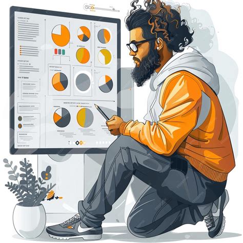Quantitative Analyst Bioinformatics Specialist A Clipart Premium Ai