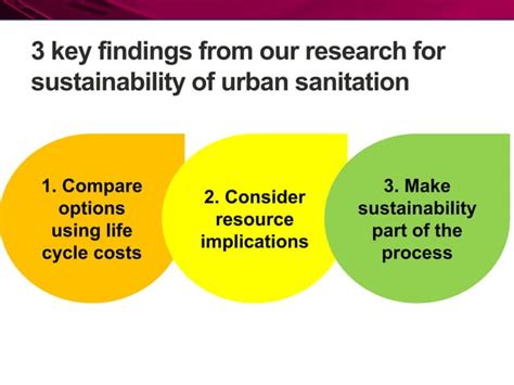 Towards Sustainability For Urban Sanitation Ppt